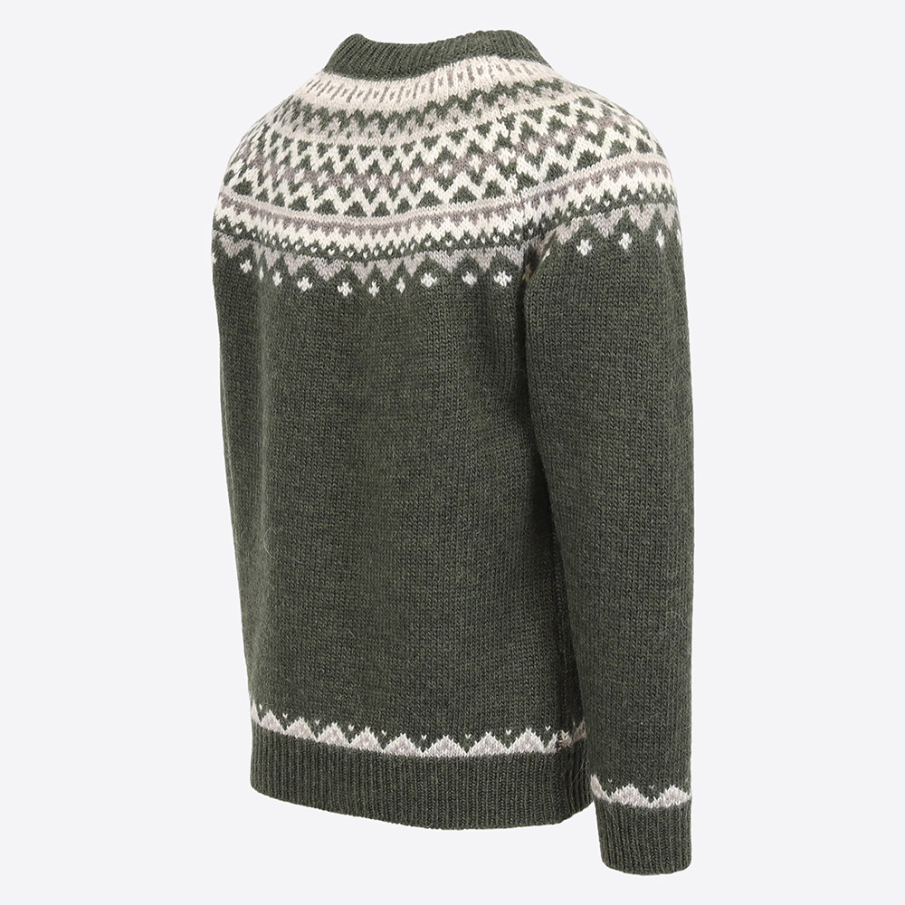 Skjaldbreiður Icelandic pattern wool sweater