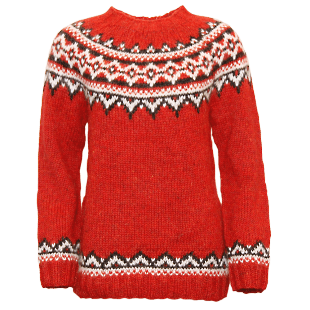 Icelandic women´s sweaters from lopi wool. Traditional patterns and designs